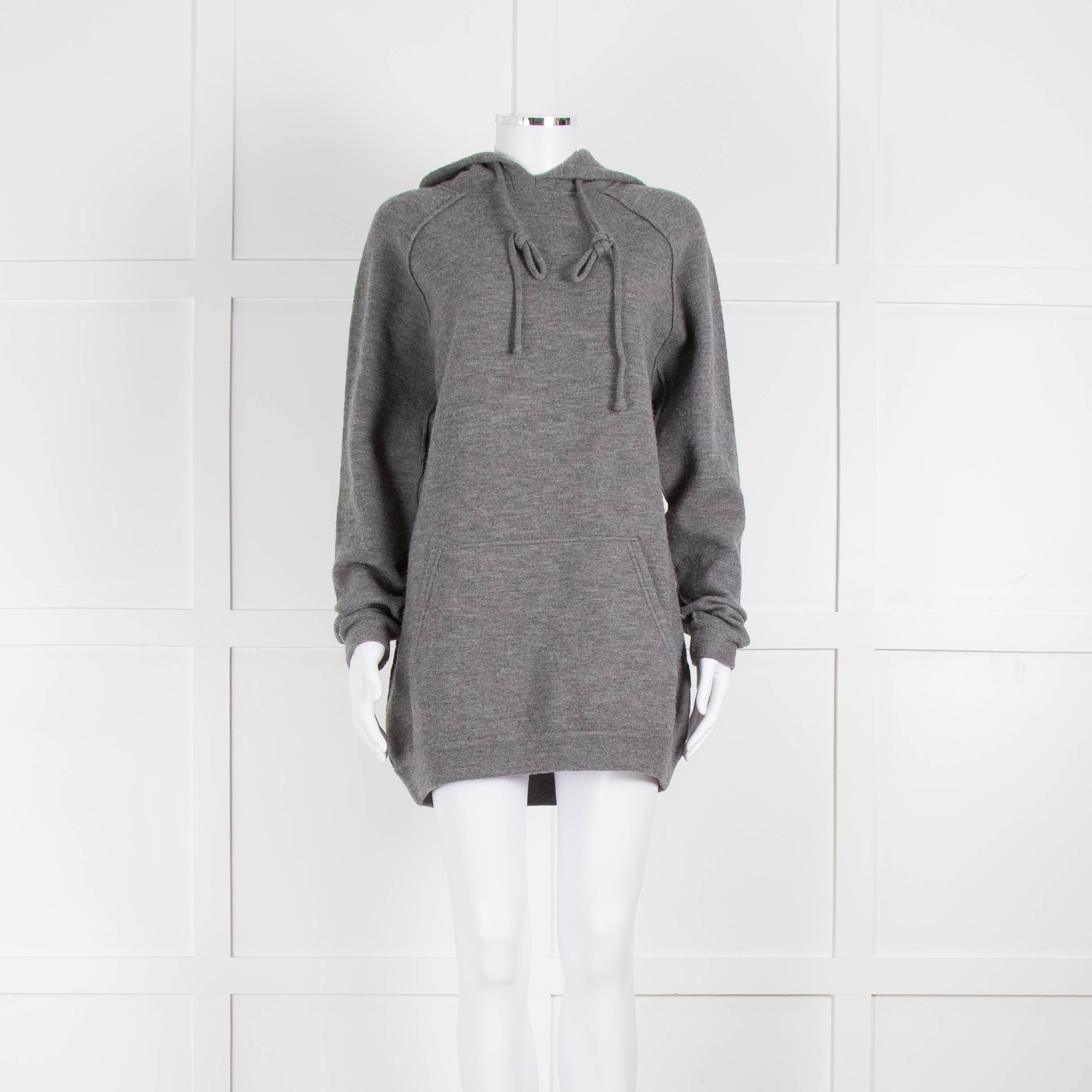 Celine Grey Hooded Wool Blend Oversized Top – Phoenix Style