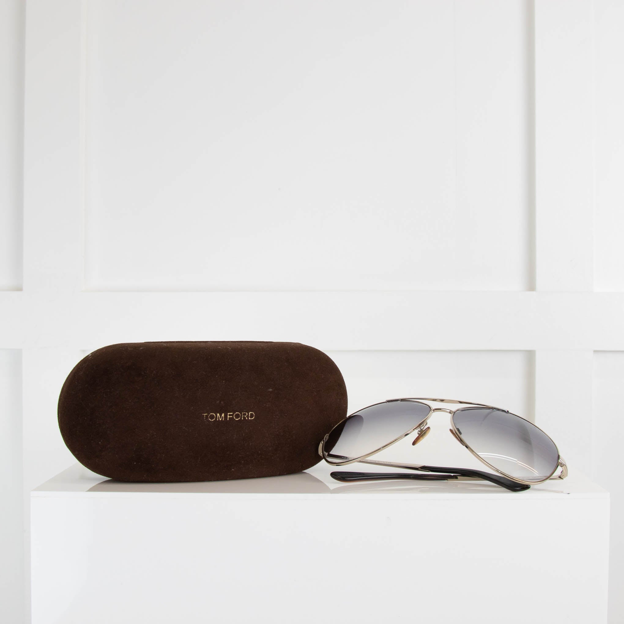 Tom Ford Silver Metal Aviator Sunglasses – Phoenix Style