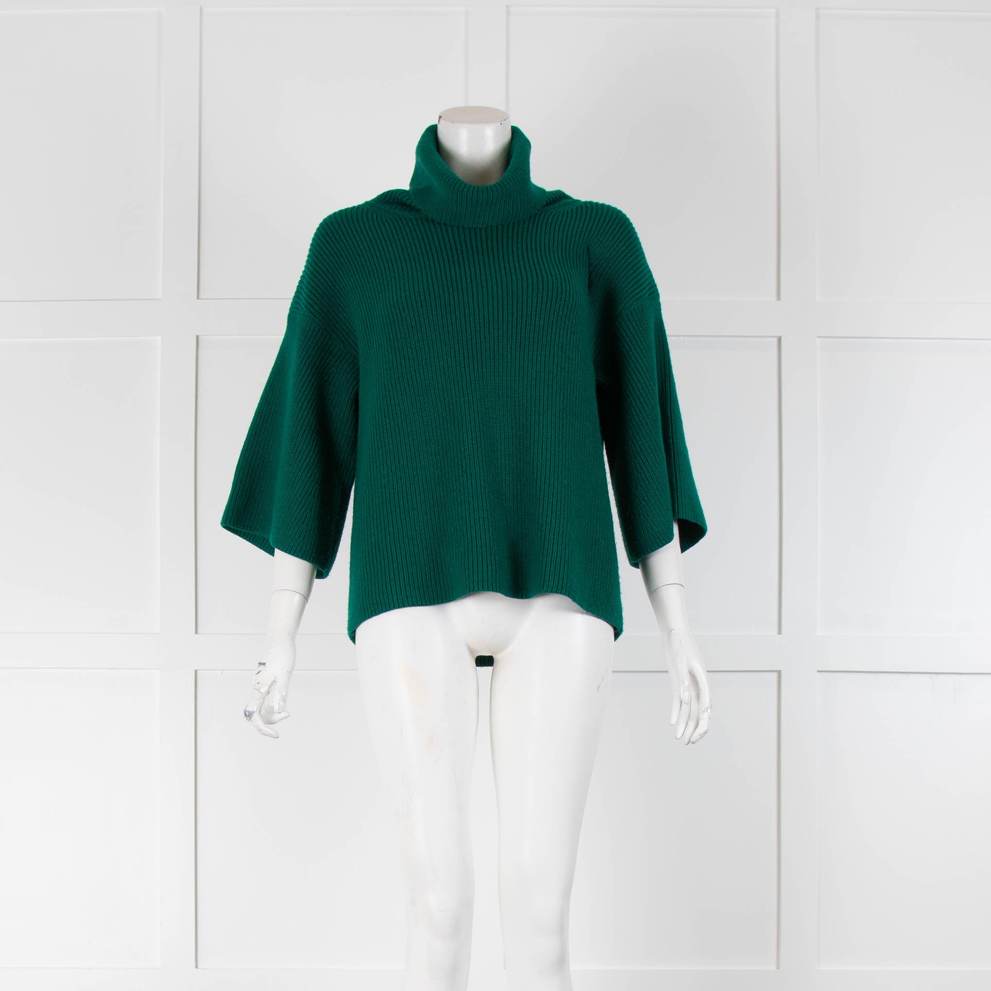 Odeeh Emerald Green Ribbed Rollneck Jumper – Phoenix Style