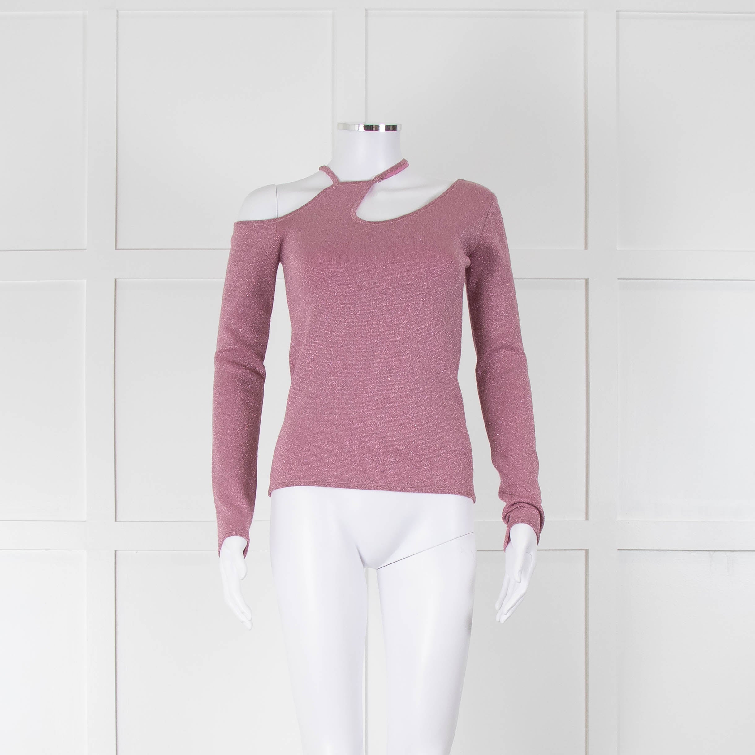 JW Anderson Pink Sparkle One Shoulder Top – Phoenix Style