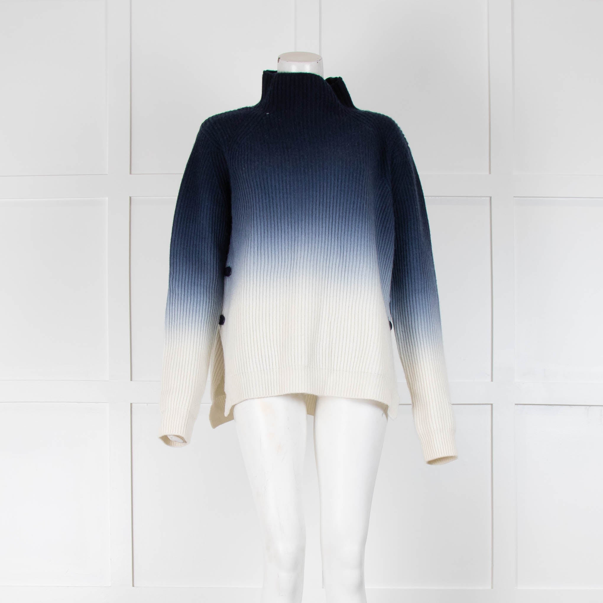 Five Jeans Blue Ombre Side Button High Neck Jumper – Phoenix Style