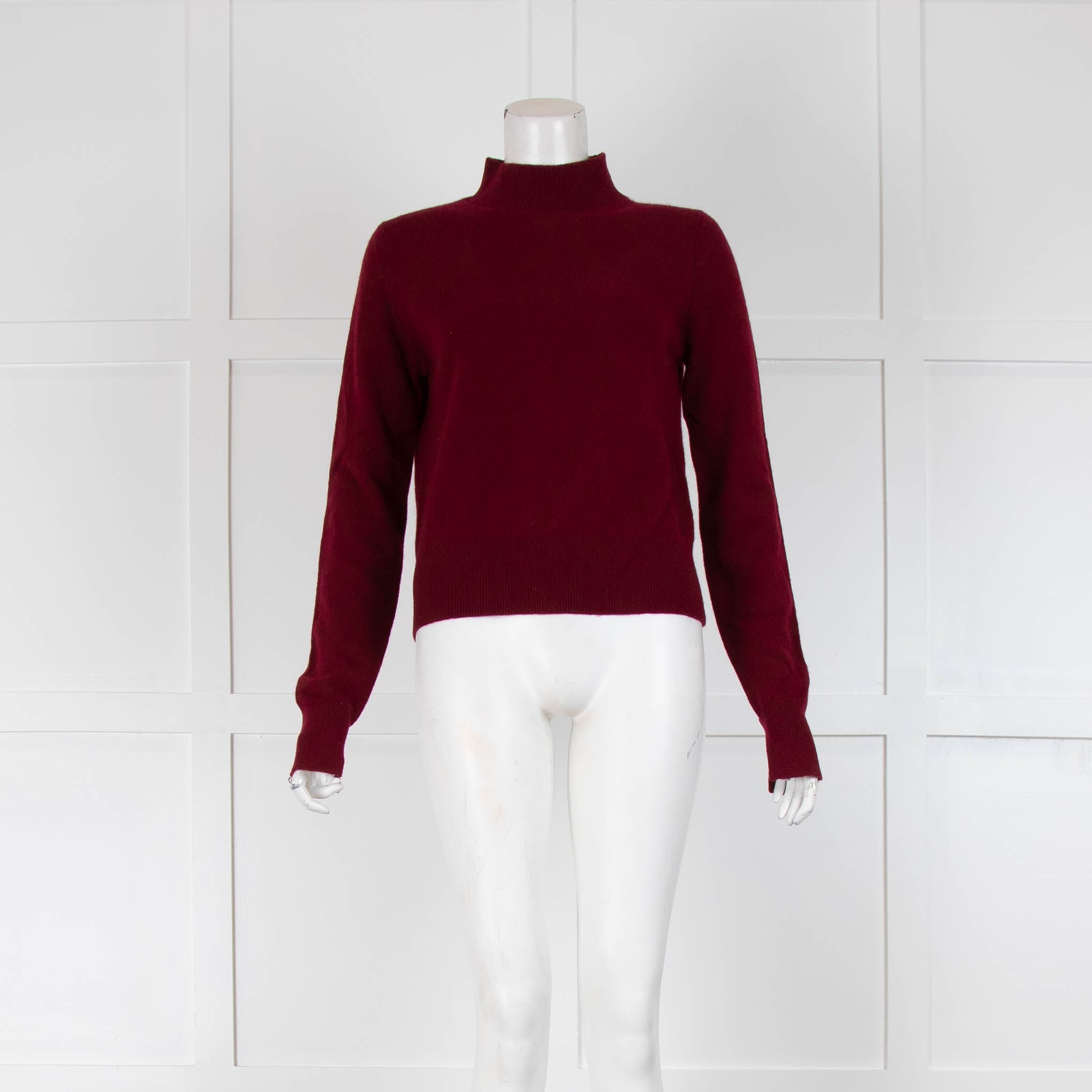 White + Warren Burgundy High Neck Jumper – Phoenix Style
