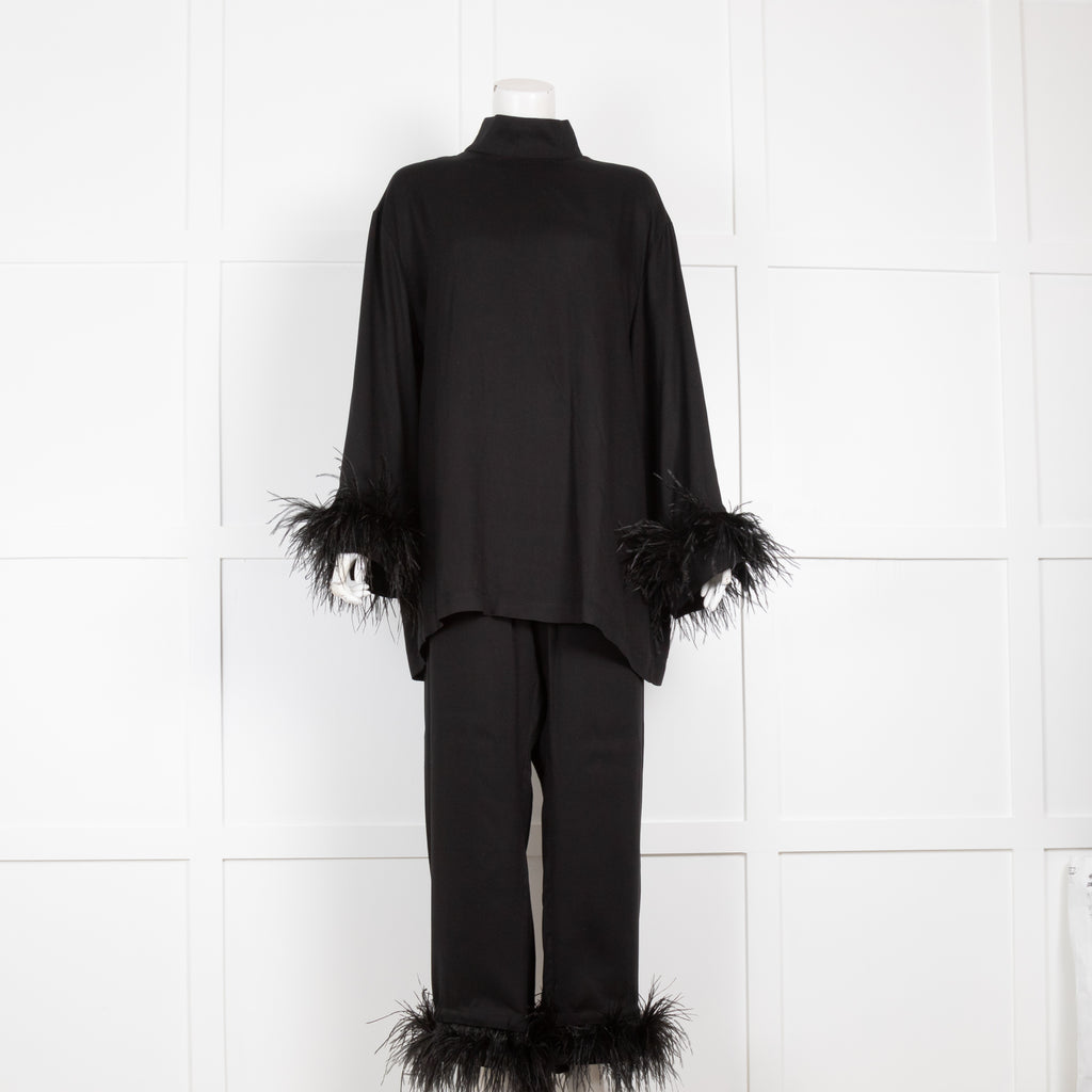 Sleeper Black Set with Feathers – Phoenix Style